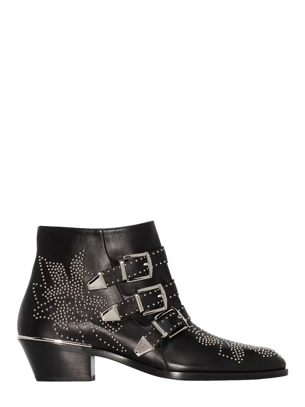 Chloé 30mm Susanna Biker Boots - Black