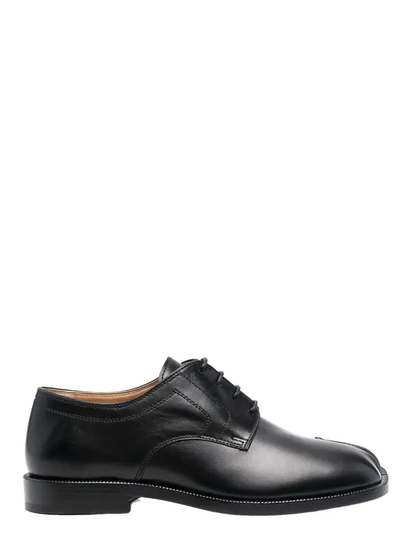 MAISON MARGIELA Tabi Lace-up Leather Brogues - Black