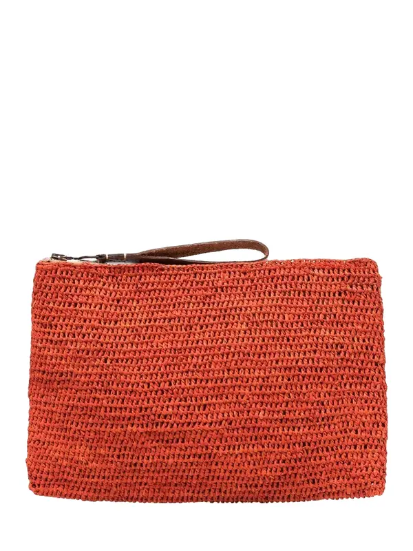 IBELIV Woven Zipped Clutch - Orange