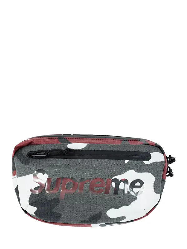 Supreme Camouflage-print Belt Bag - Grey