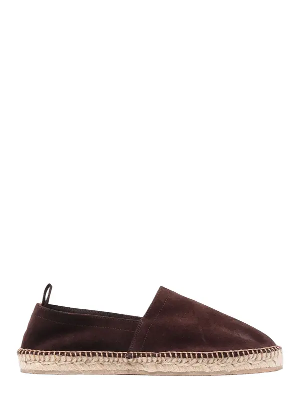 SCAROSSO Pablo Suede Espadrilles - Brown