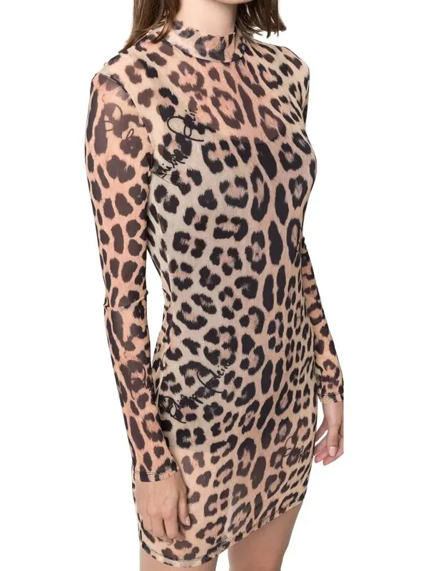 Philipp Plein Leopard-print Dress - Neutrals