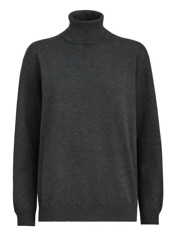 Brunello Cucinelli Roll-neck Cashmere Sweater - Charcoal