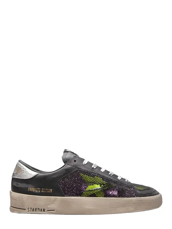 GOLDEN GOOSE Stardan Glitter Sneakers - Black