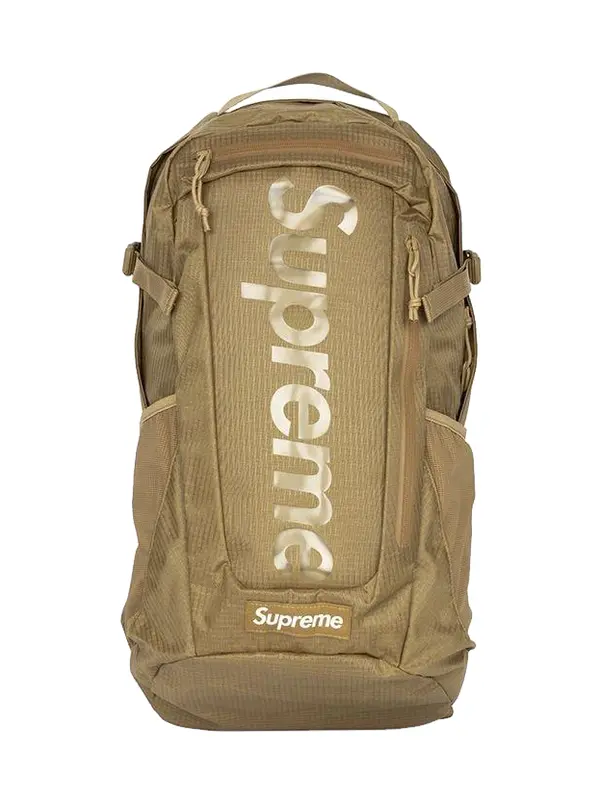 Supreme Logo Print Backpack - Neutrals