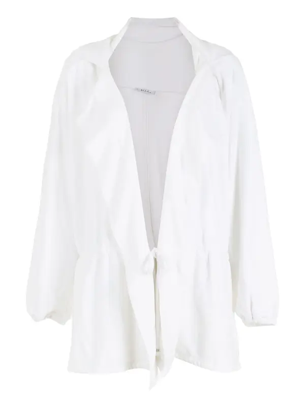 AMIR SLAMA Slouch Hooded Jacket - White