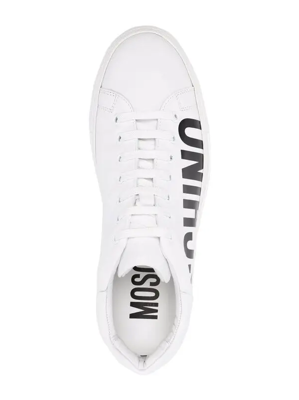 Moschino Logo-print Low-top Sneakers - White