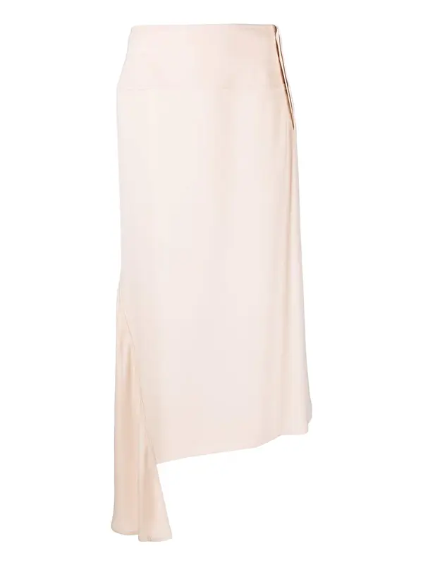 JIL SANDER High-waisted Asymmetric Skirt - Pink