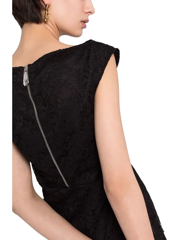 Philipp Plein Lace Sleeveless Blouse - Black