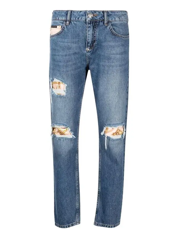 Philipp Plein New Baroque Straight-leg Jeans - Blue