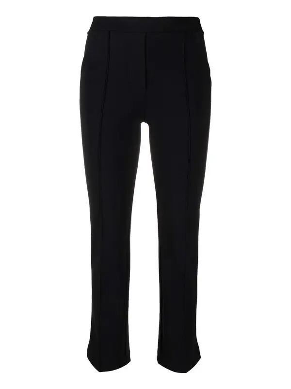 Chiara Boni La Petite Robe Cropped Straight-leg Trousers - Black