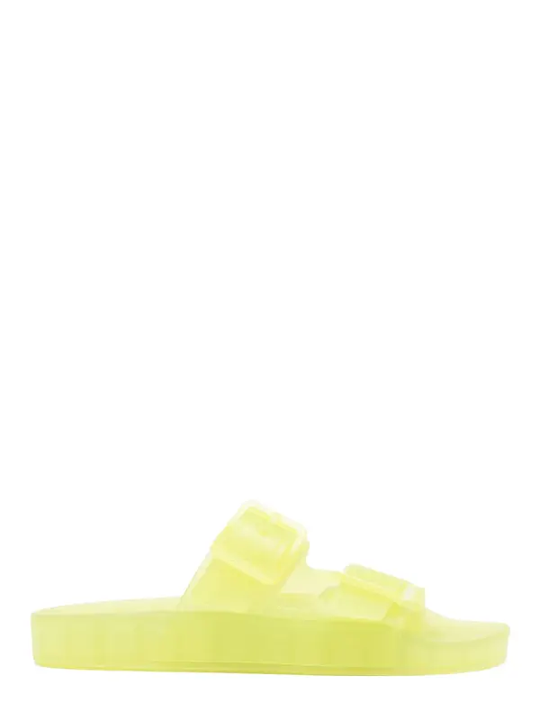 Balenciaga Mallorca Buckled Slide - Yellow