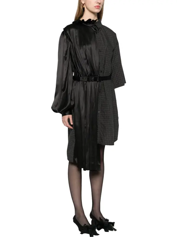 Balenciaga 50/50 Shirt Dress - Black