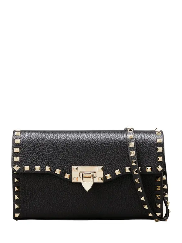 Valentino Garavani Rockstud Medium Shoulder Bag - Black