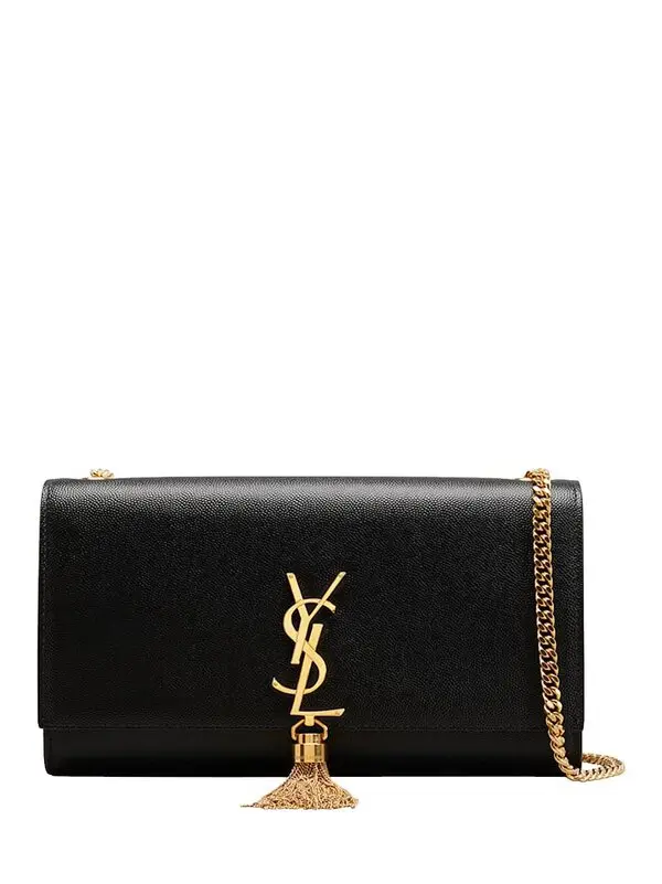 Saint Laurent Kate Wallet On Chain - Black
