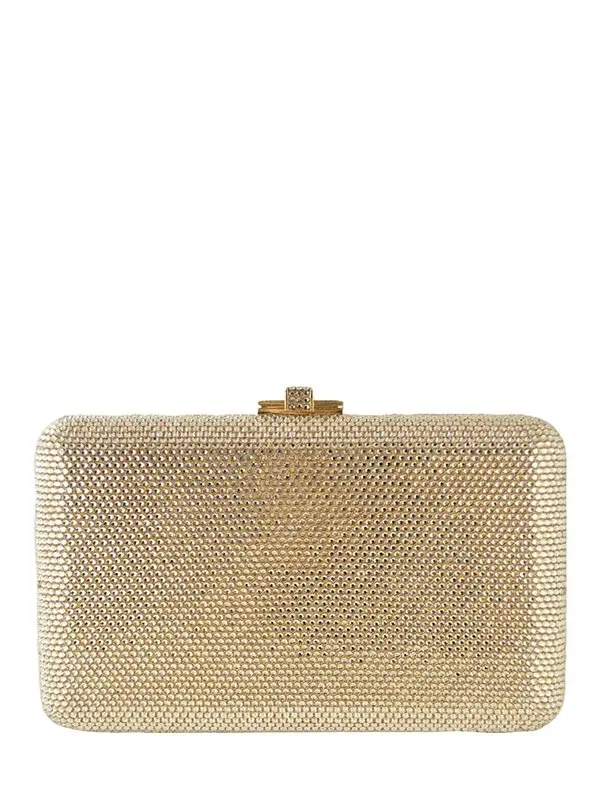 Judith Leiber Slim Slide Crystal Evening Clutch Bag - Prosecco