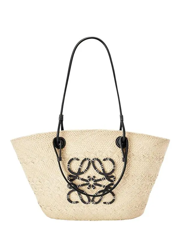Loewe X Paula's Ibiza Anagram Basket Bag - Natural/black