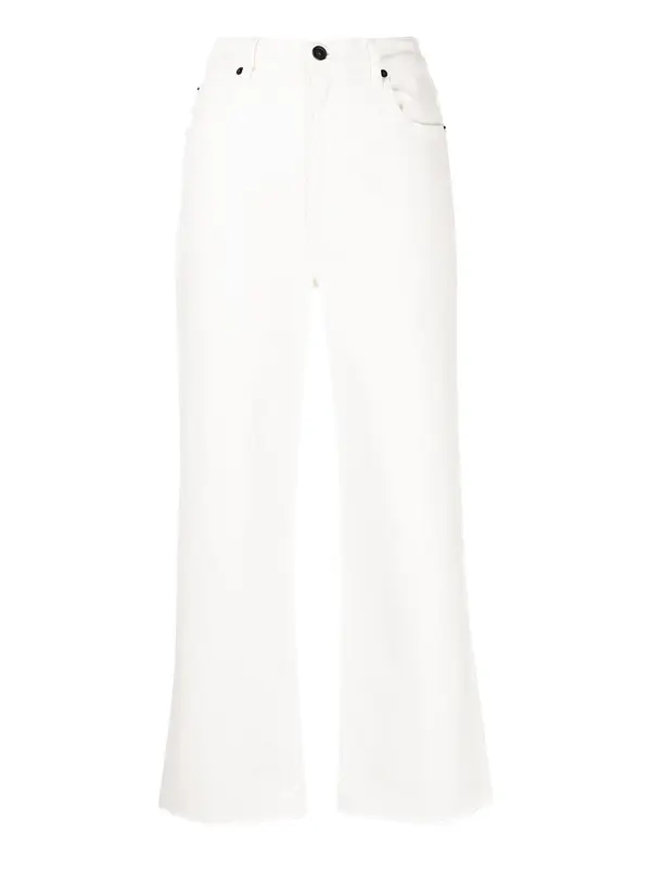 SLVRLAKE Grace Cropped Jeans - White