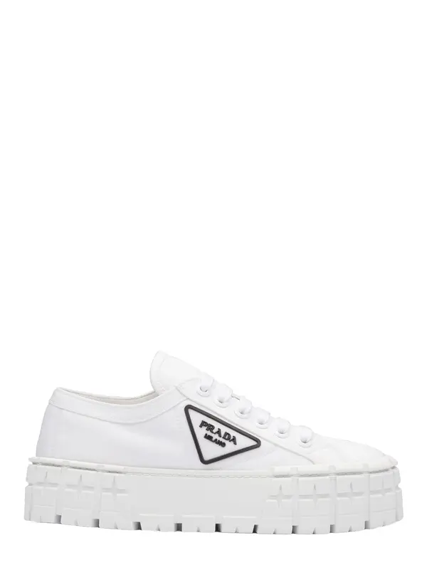 Prada Double Wheel Low-top Sneakers - White