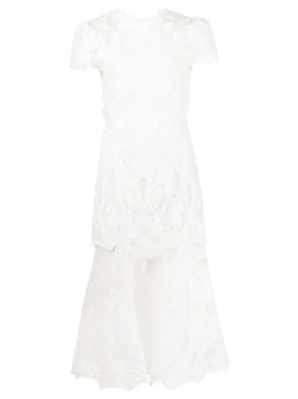 Simkhai Cut-out Detail Midi Dress - White