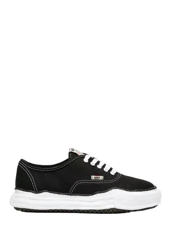 Mihara Yasuhiro Baker Og Sole Canvas Low-top Sneakers - Black