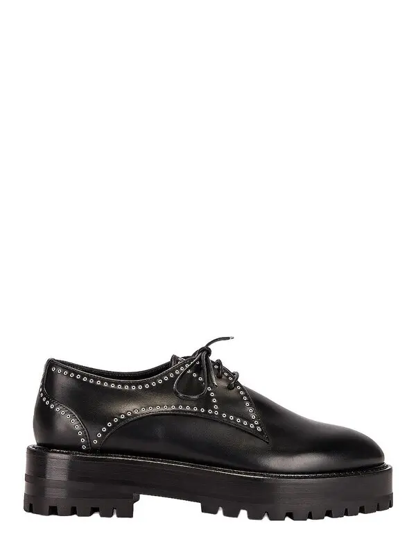 Alaïa Eyelet Derby Loafers - Noir
