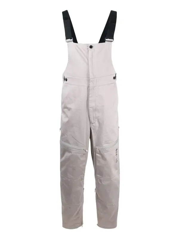 DIESEL® Patch Pocket Cotton Jumpsuit - Grey