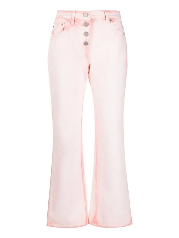 Alberta Ferretti Acid-wash Bootcut Jeans - Pink