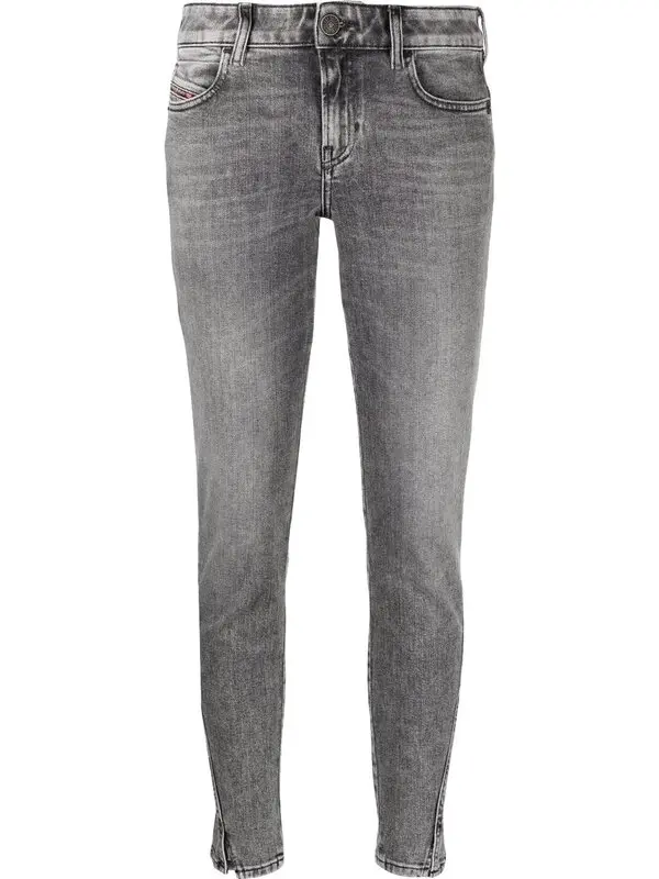 DIESEL® High-rise D-jevel Slim Jeans - Grey