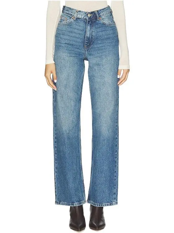 DR. DENIM Echo Straight Jeans - Bay Mid Used