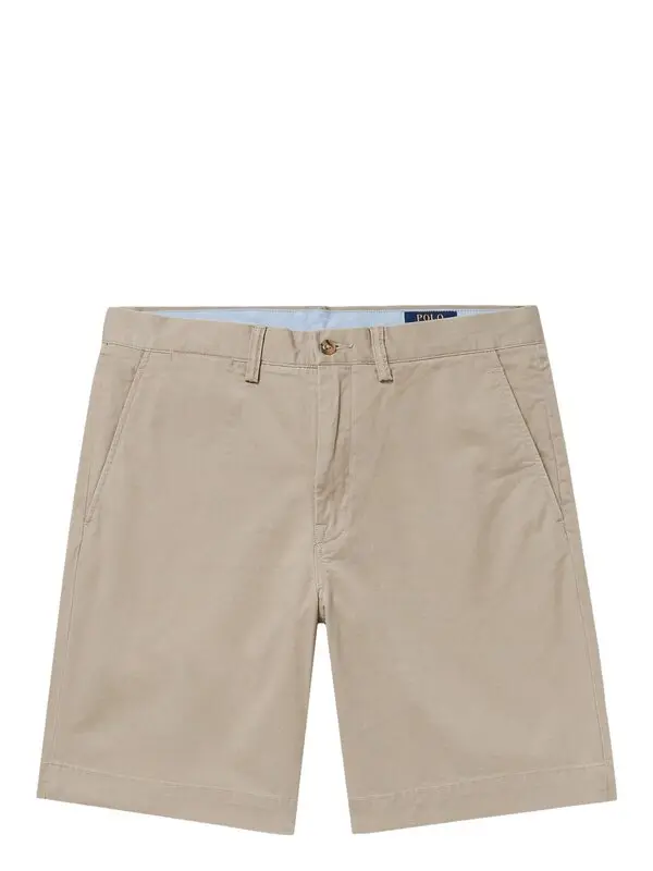 Polo Ralph Lauren Brushed Stretch-cotton Twill Chino Shorts - Neutrals
