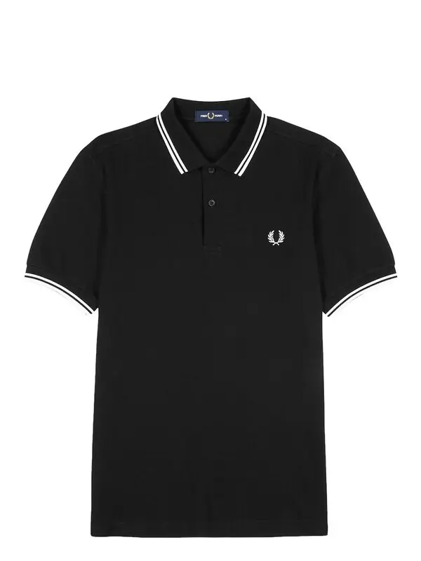 Fred Perry M3600 Piqué Cotton Polo Shirt - Black