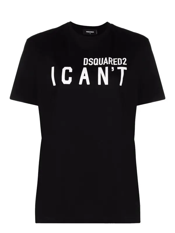 Dsquared2 Slogan-print T-shirt - Black