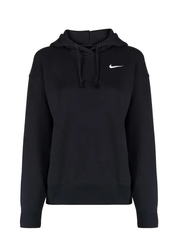 Nike Swoosh-embroidered Hoodie - Black