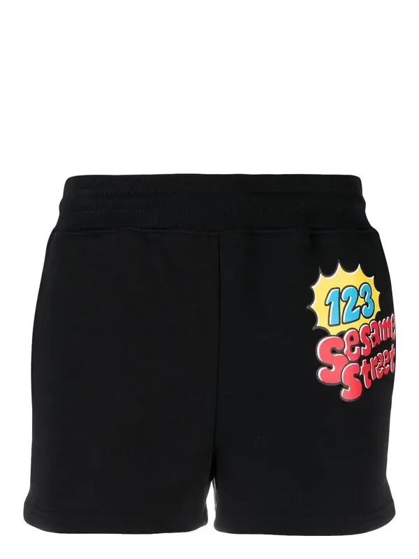 Moschino Sesame Street© Track Shorts - Black