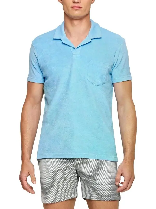 Orlebar Brown Riviera Short-sleeve Polo Shirt - Blue