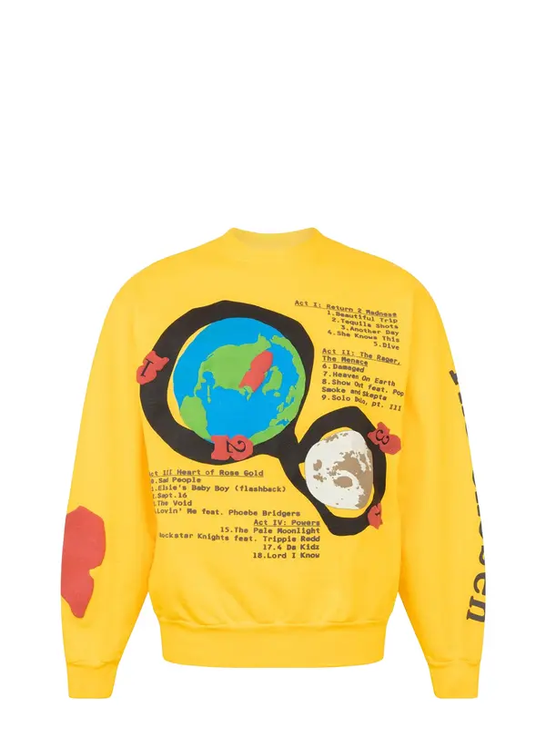 KID CUDI X Cactus Plant Flea Market Motm Iii Sweatshirt - Yellow