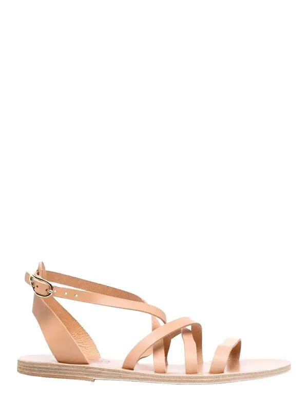 ANCIENT GREEK SANDALS Buckle-fastening Leather Sandals - Neutrals