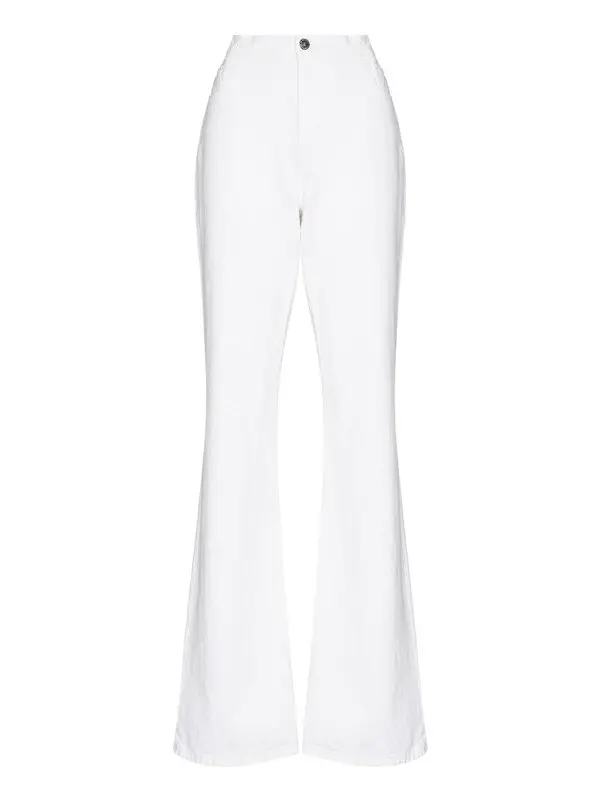 Raf Simons Flared High-waisted Jeans - White
