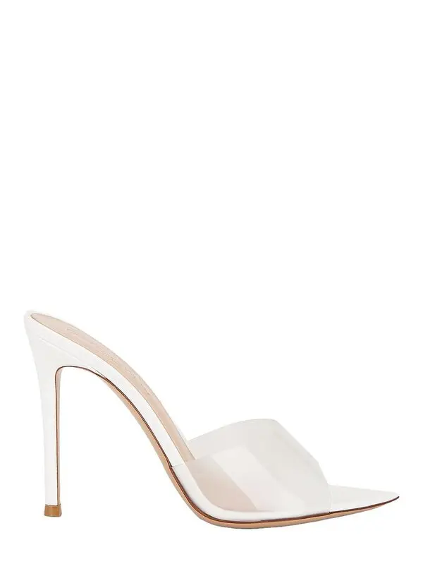 GIANVITO ROSSI Plexi Mules - Transparent White