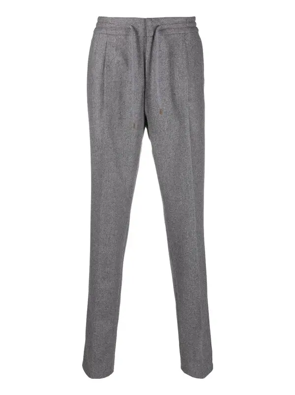Brunello Cucinelli Pleated Drawstring Trousers - Grey