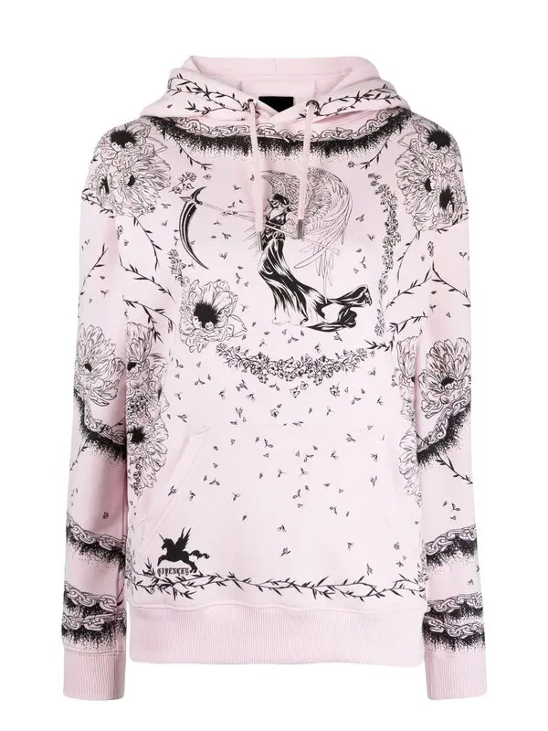 Givenchy Graphic-print Hoodie - Pink