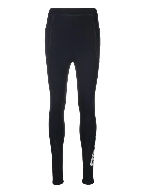 Stella McCartney Logo-print Scuba Leggings - Blue
