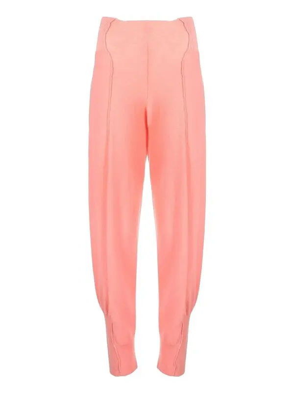 Stella McCartney High-waisted Knitted Trousers - Orange