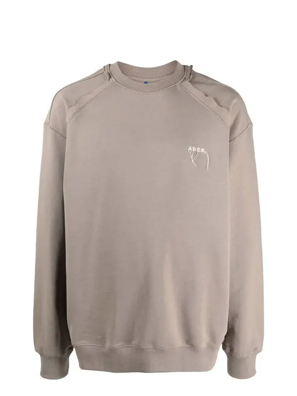 ADER ERROR Logo Crewneck Sweatshirt - Neutrals
