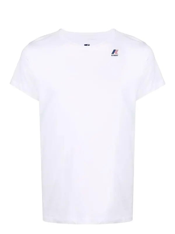 K-WAY Logo Crew-neck T-shirt - White