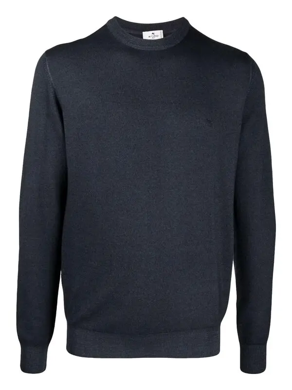 Etro Virgin Wool-knit Jumper - Blue