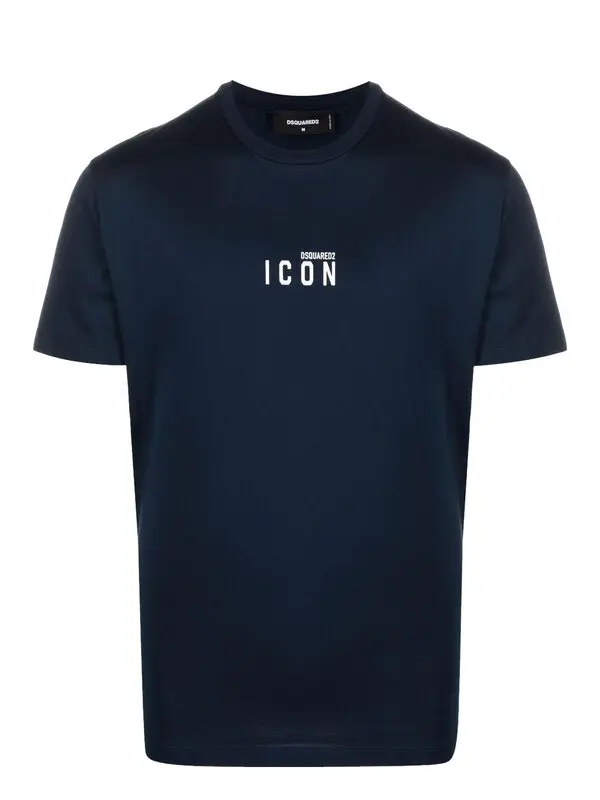 Dsquared2 Icon-print Cotton T-shirt - Blue