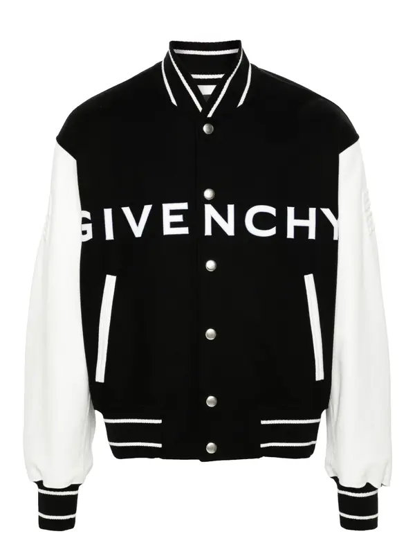 Givenchy Logo-embossed Bomber Jacket - Black