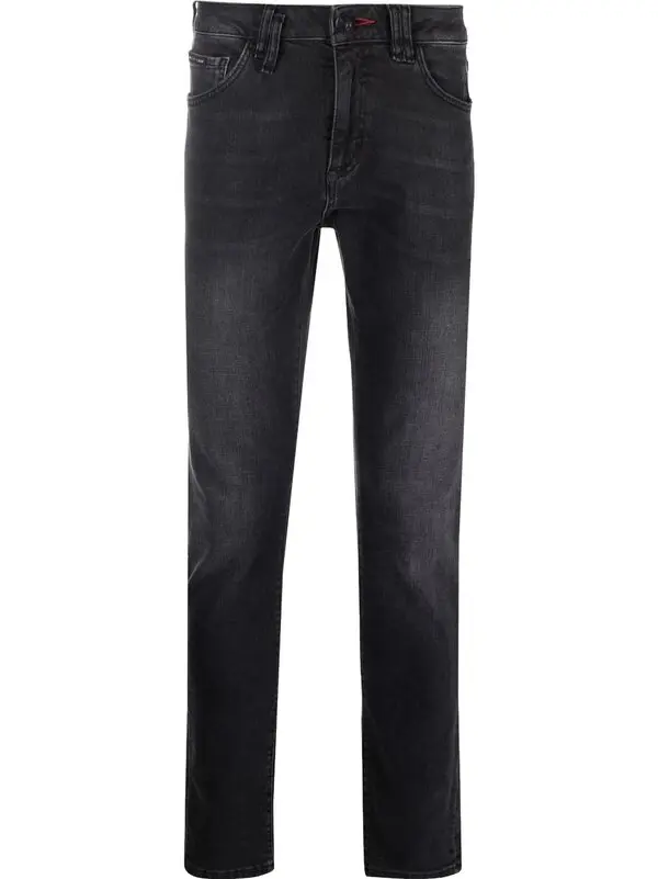 Philipp Plein Carrot-fit Denim Jeans - Grey